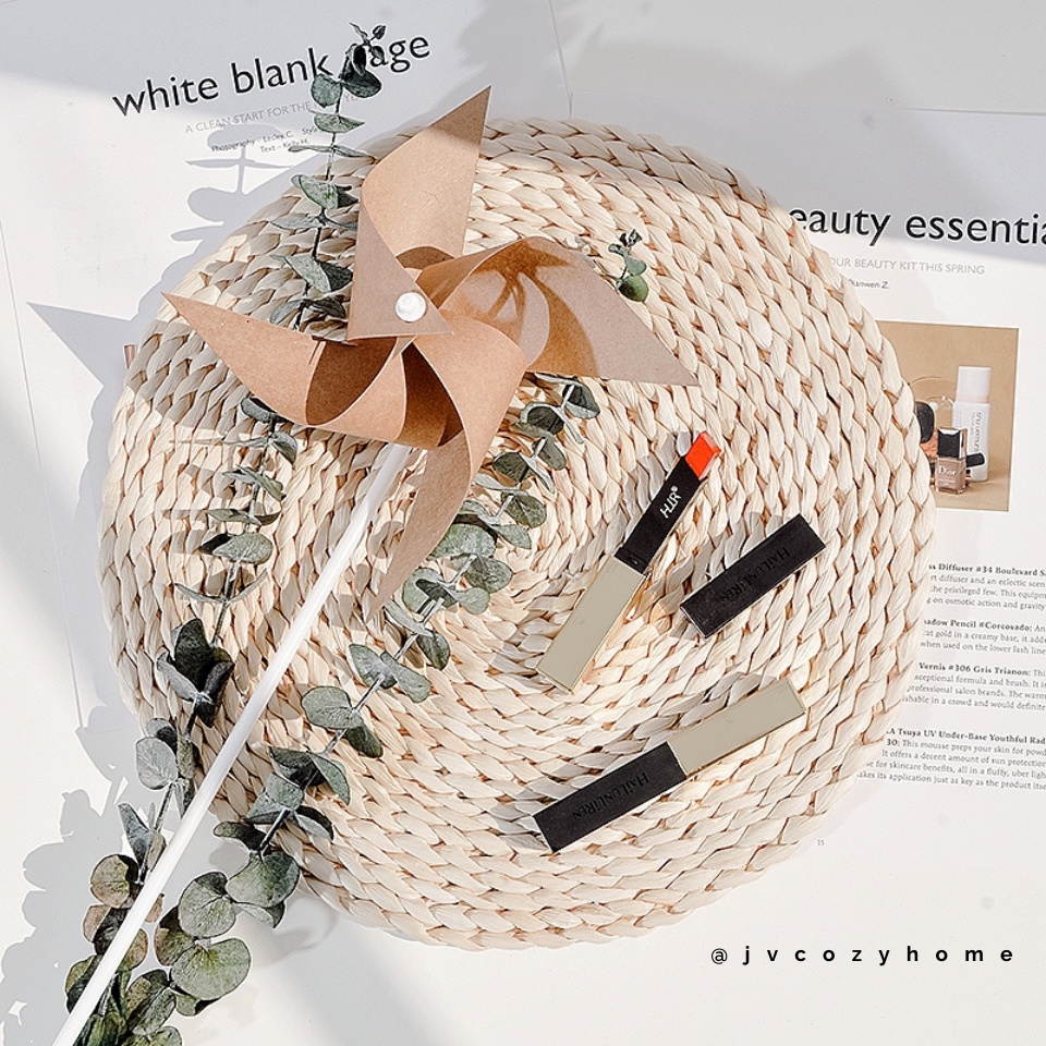 Japanese-Style Natural Corn Husk Tablemat Coaster Lapik Gelas Woven Mat ...