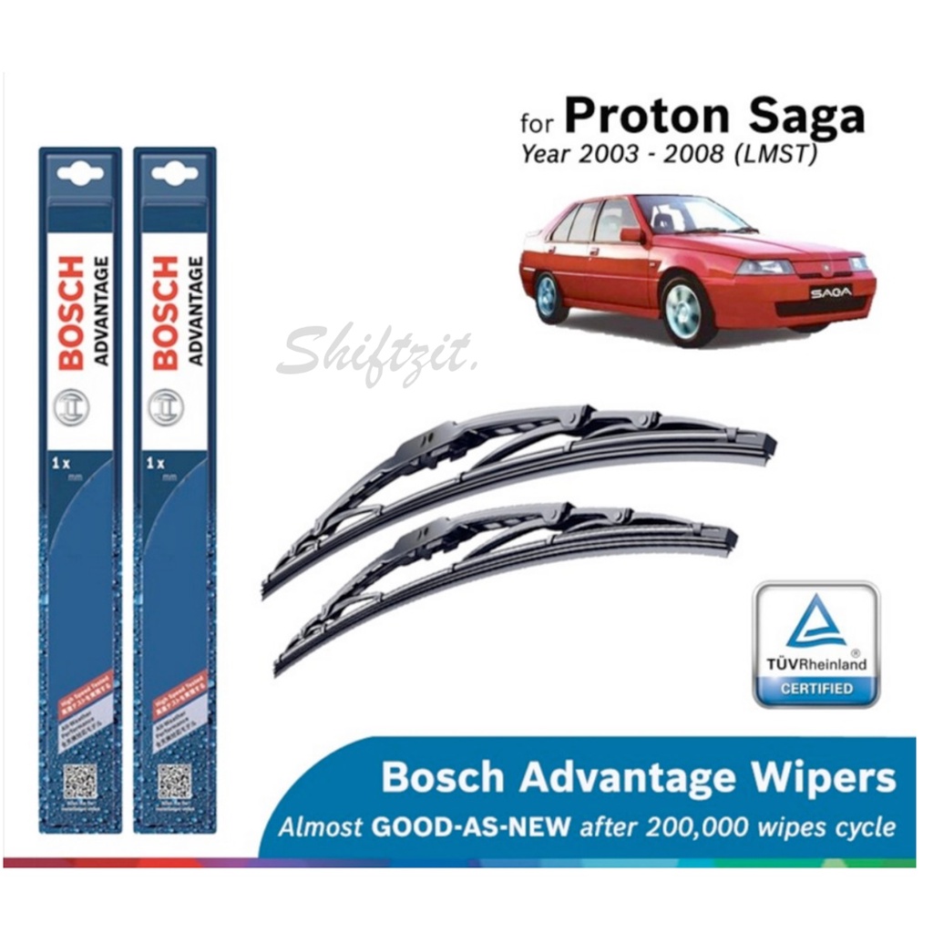 Bosch Advantage U Hook Wiper Set for Proton Saga LMST (19"/18") | Shopee Malaysia