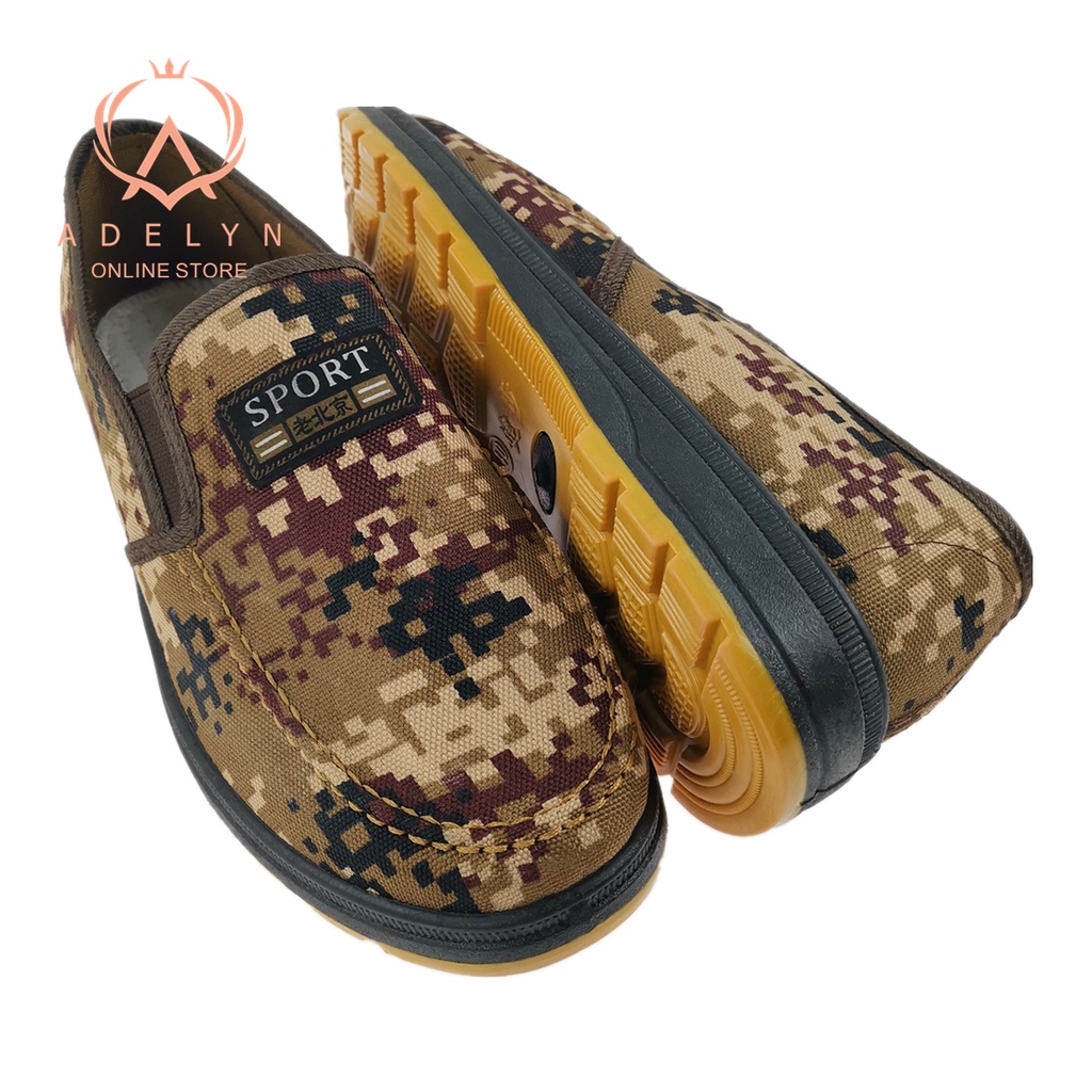 NEW !! MEN AD1 LADY WORKING CANVAS SHOES SLIP ON / KASUT KUNGFU LELAKI ...
