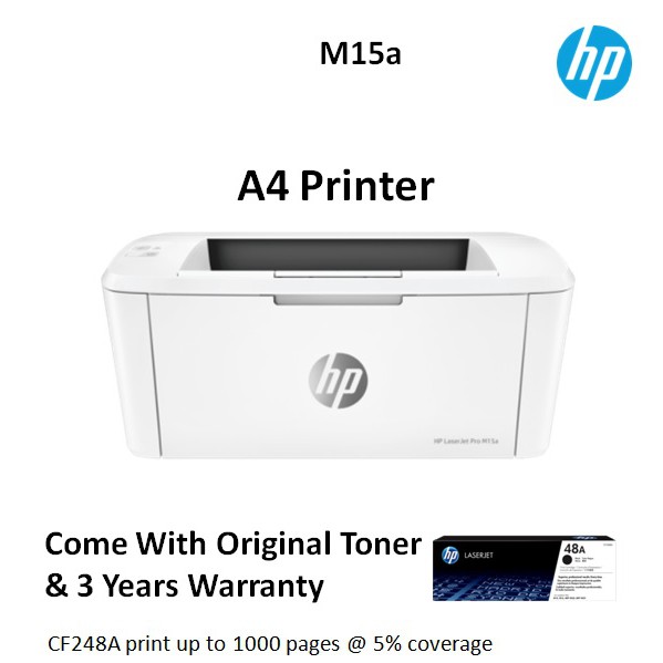 HP LaserJet Pro M15a ( W2G50A ) Laser Printer - Print only | Shopee ...