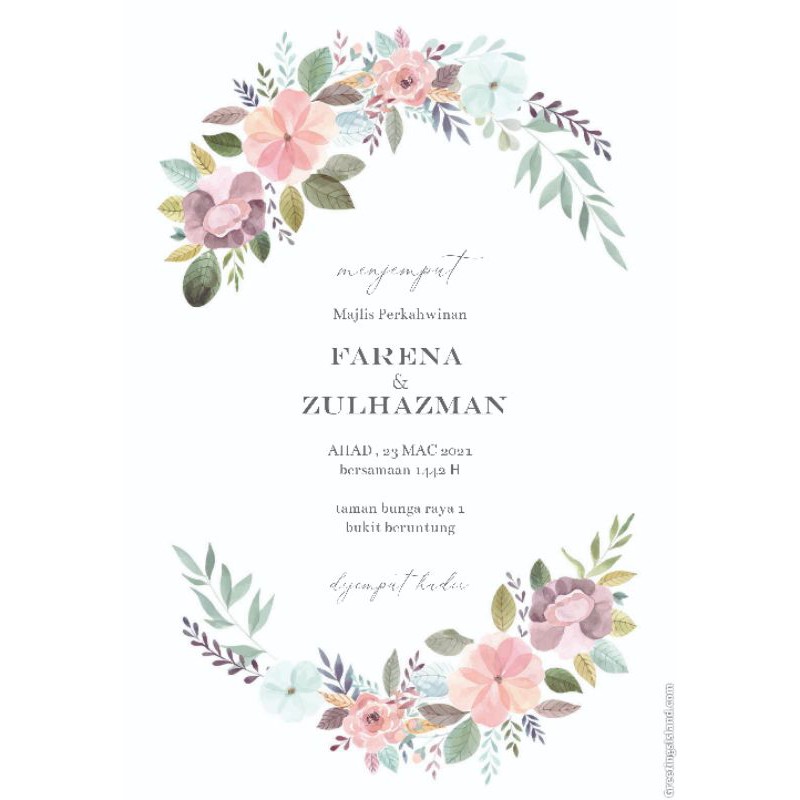 Kad Majlis Perkahwinan / Wedding Card | Shopee Malaysia