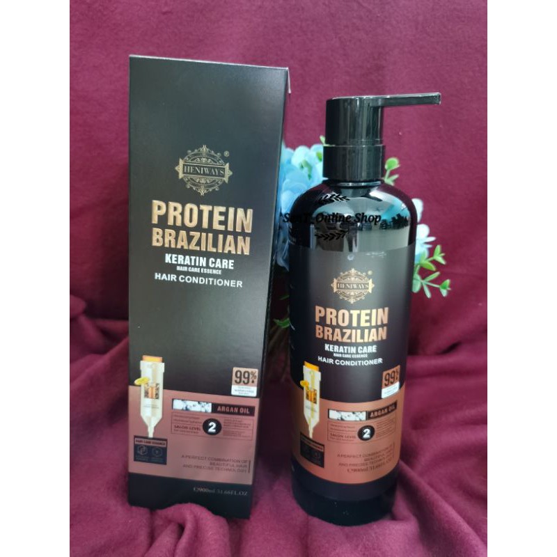 HENIWAYS Protein Brazilian Keratin Hair Shampoo/Conditioner/treatment | Shopee Malaysia