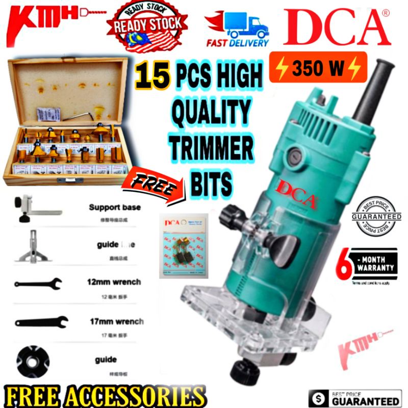 DCA AMP 02-6 Trimmer Router Machine Trimming Wood Mesin Router Perabot ...