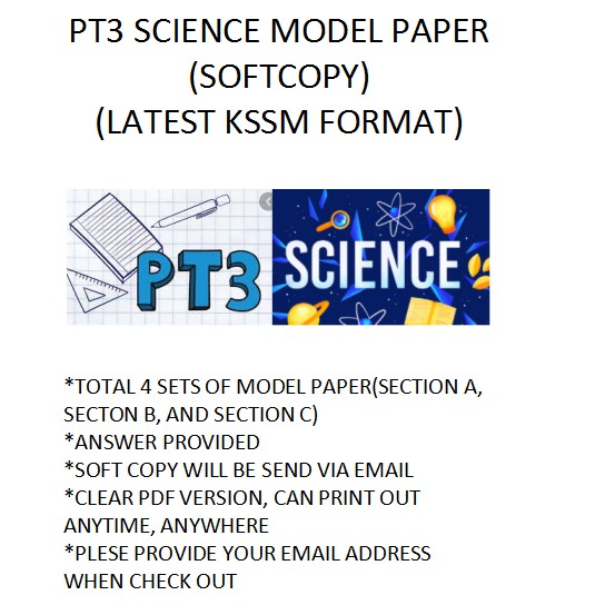 PT3 Science KSSM Kertas MODEL Paper form 1-3 revision | Shopee Malaysia
