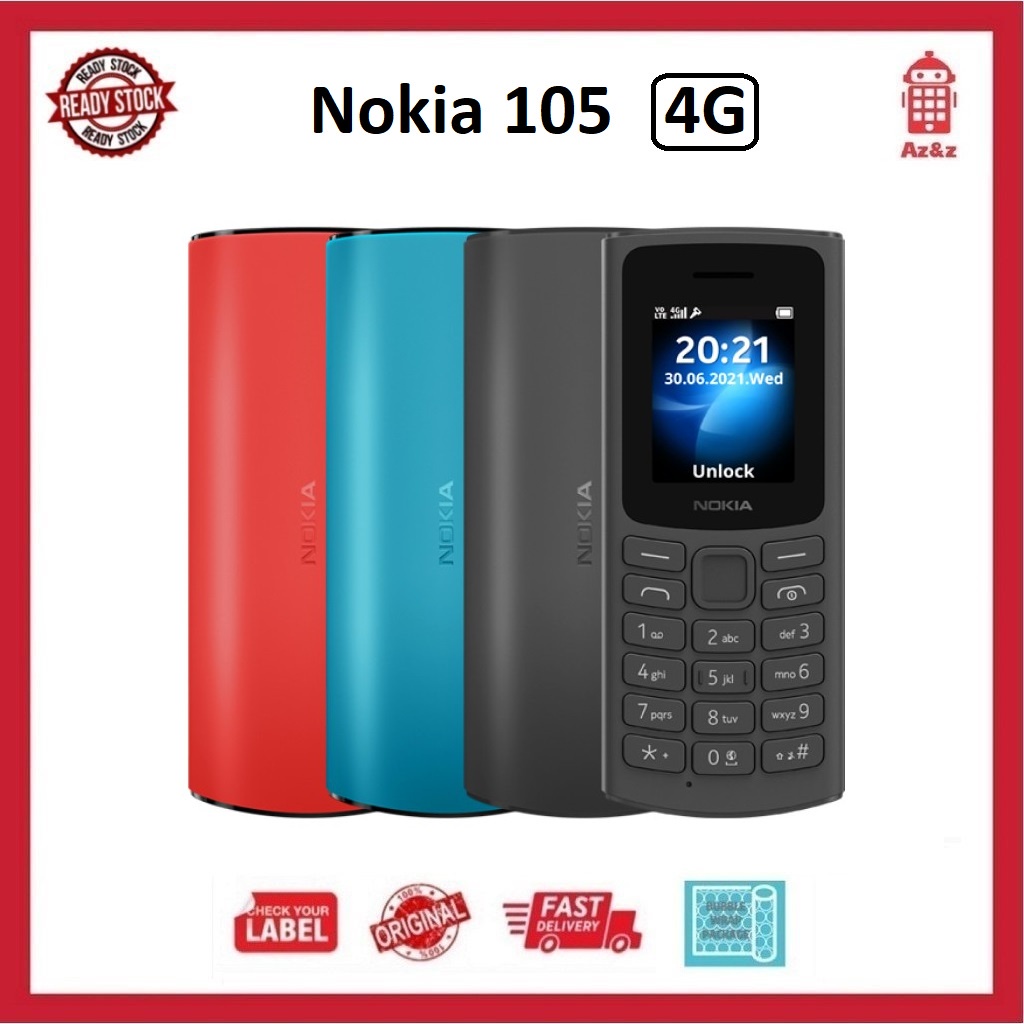 Nokia 105 4G 2023 (48MB+128MB)Version Feature Phone Original Nokia ...