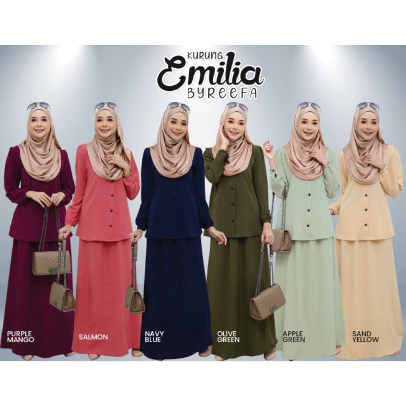 RM59🔥BAJU KURUNG EMILIA by REEFA🔥ELEGANT🔥 | Shopee Malaysia