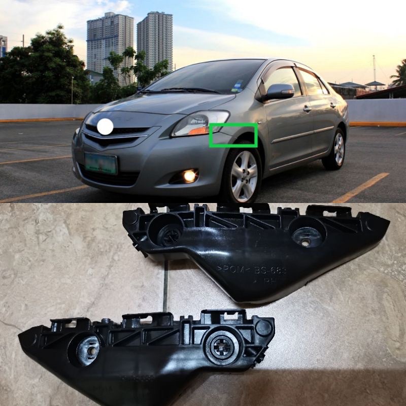 TOYOTA NCP93 VIOS 2007-2012 FRONT/ DEPAN BUMPER SIDE BRACKET CLIP LH ...