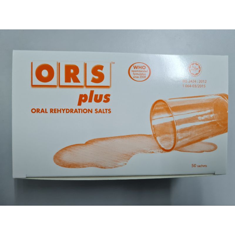 ORS Plus Orange 50 Sachets Oral Rehydration Salts | Shopee Malaysia