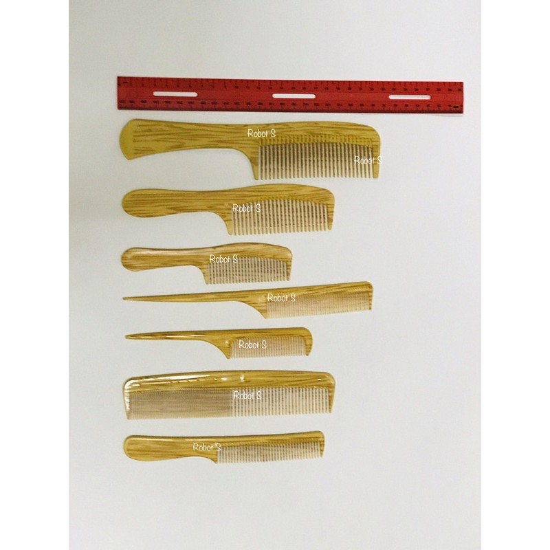 (Ready Stock) 🔥🔥🔥Unisex Hair Comb Sikat Rambut plastik gambar kayu ...