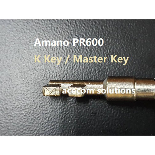 (LOCAL READY STOCK) Amano PR600 PR-600 Watchman Clock Master "k" K Key ...