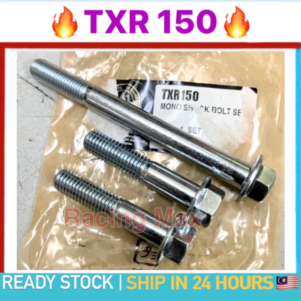 Suzuki Panther TXR150 TXR 150 TXR-150 Rear Absorber Screw Bolt 3 Pcs ...