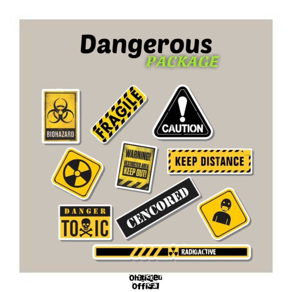 Danger STICKER AESTHETIC STICKER CASE Mobile LAPTOP TUMBLR BUJO WALL ...