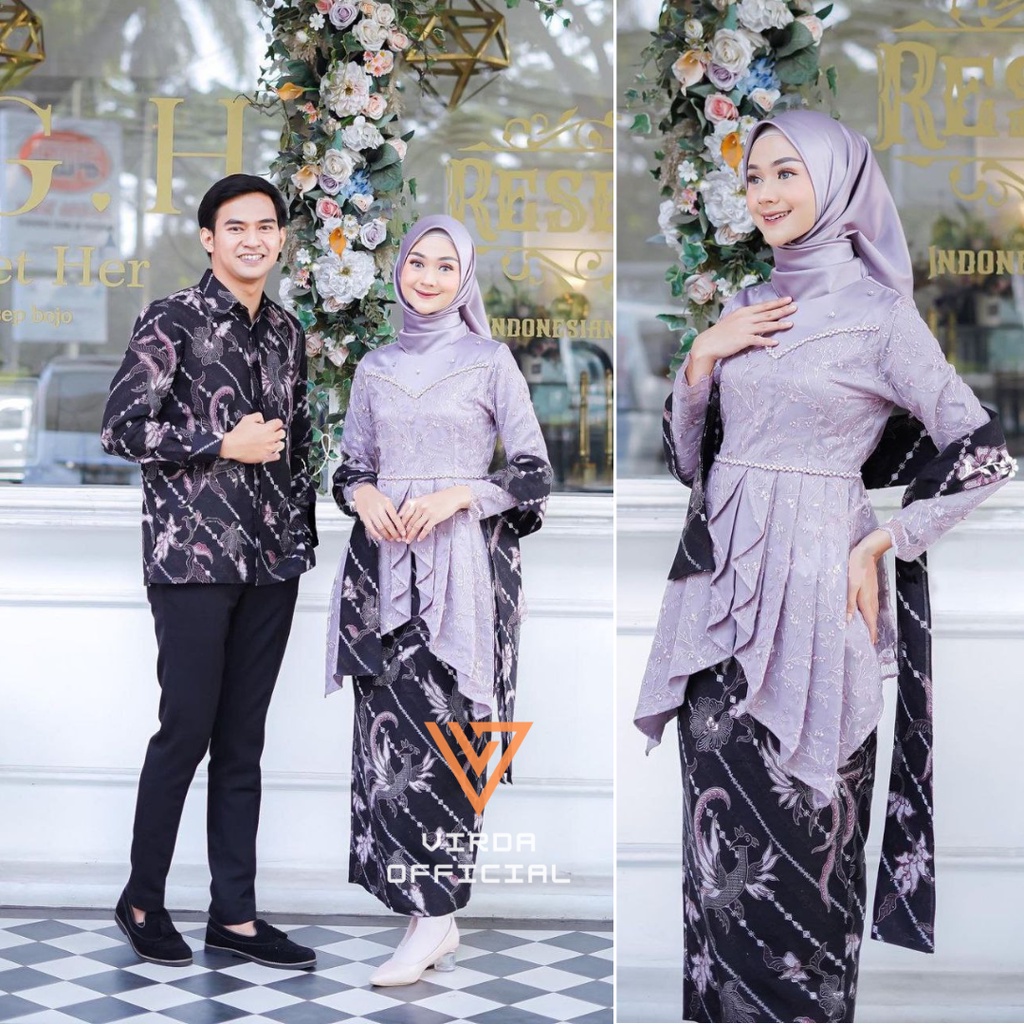 Batik Couple Kebaya Modern Application Kebaya Graduation Kebaya ...