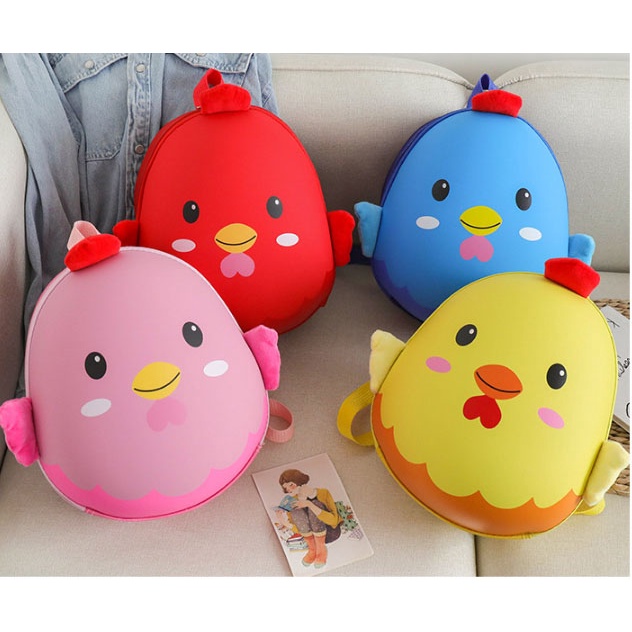 Cute egg-shaped backpack for preschoolers made of fiber fabric and ABS ...