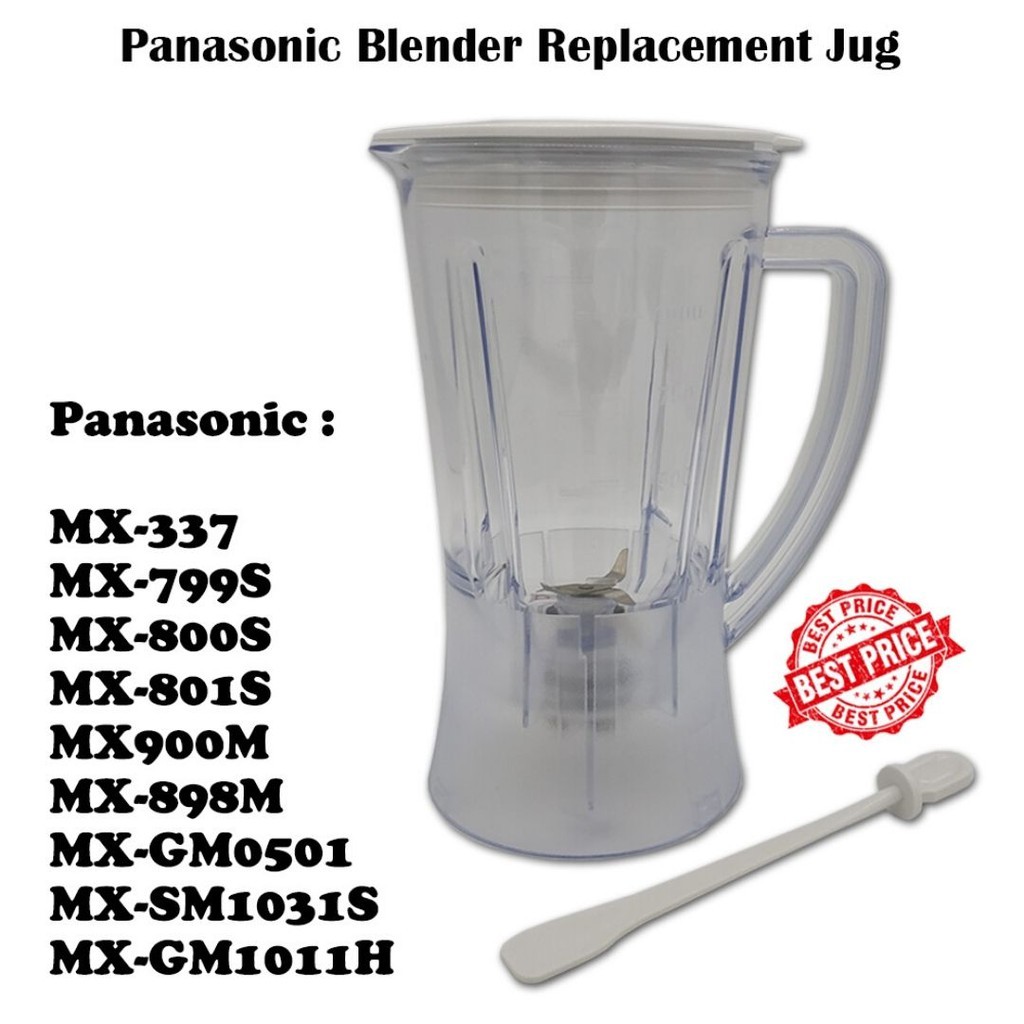 Panasonic Blender Replacement Jug & Jar/Cawan Jug Ganti Mesin Pengisar ...