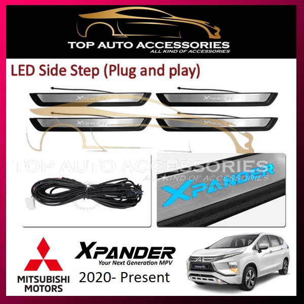 Mitsubishi XPander 2020-2021 LED Side Step, Sill Plate with LED ...