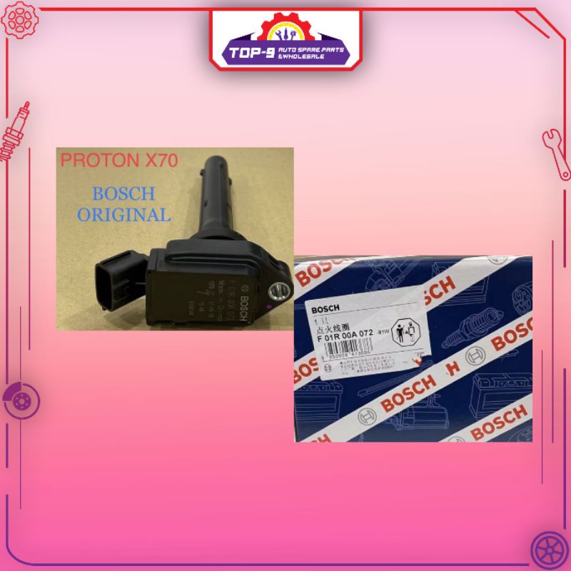 PROTON X70 PLUG COIL ORIGINAL BOSCH IGNITION COIL F01R00A072 | Shopee ...