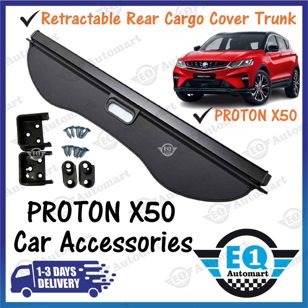 Proton X50 Black Retractable Rear Cargo Cover Trunk | Shopee Malaysia