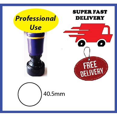 Diameter 40.5mm Professional Self-Inked Stamp. Self Inking Chop, Pre ...