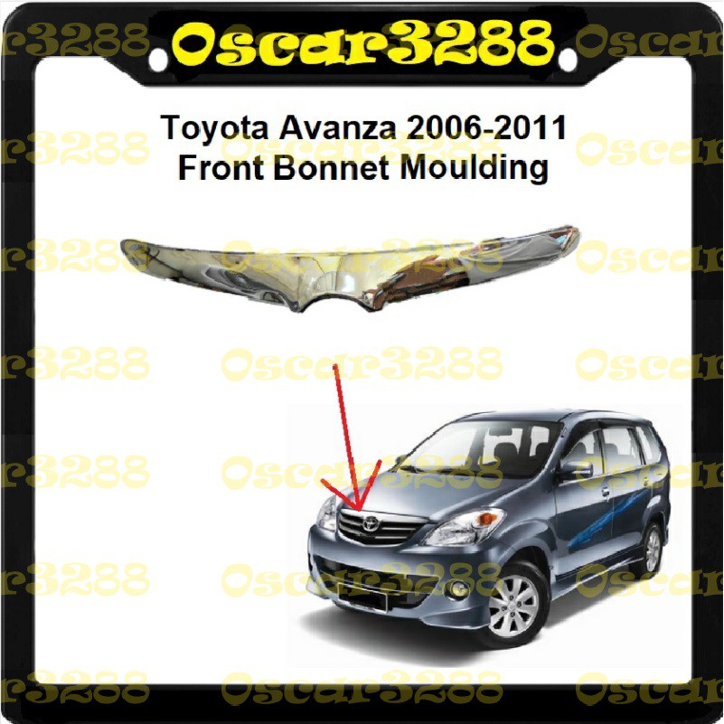 Toyota Avanza Front Bonnet Moulding (2006-2011) (2nd Model) | Shopee ...