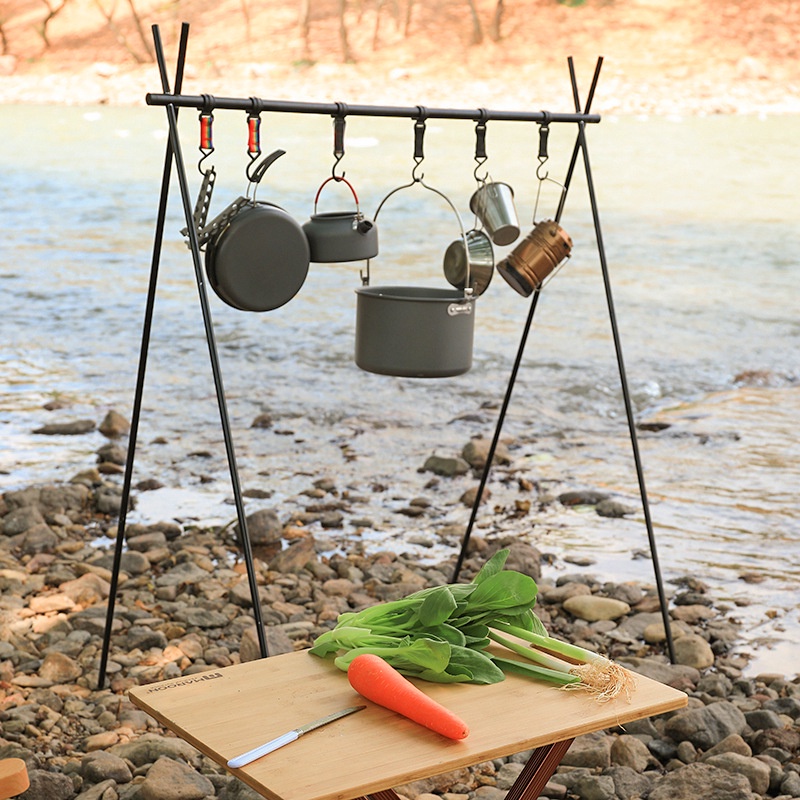 Aluminum Alloy Hanging Rack Multi Tools ChenYi Camping Triangular Rack ...