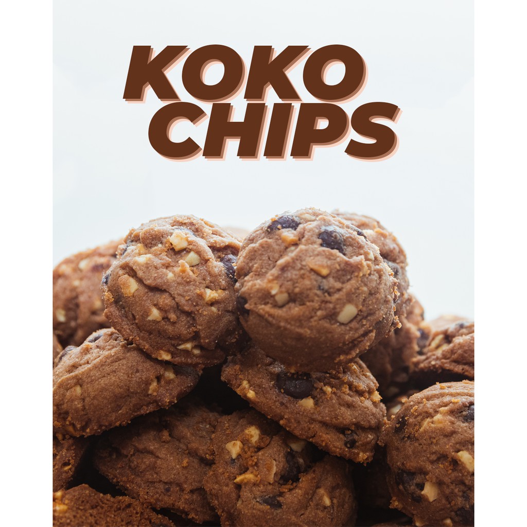 KOKOCHIPS - Chocolate Chip Coco Chips Cookies COKLAT SEDAP! | Shopee ...