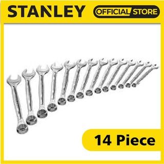 Stanley 87-709-1 CRV Slimline 14 Pieces Combination Wrench Set (3/8 ...