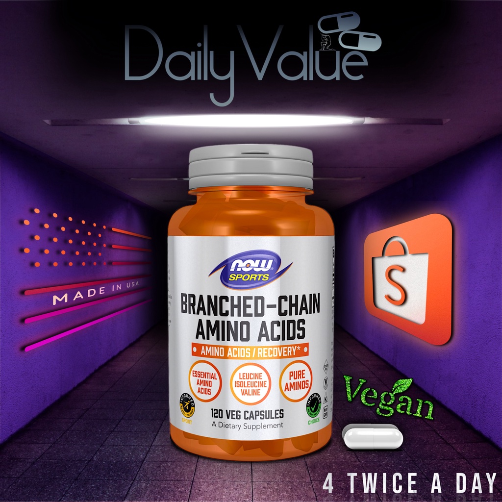 BCAA/2 600 MG 120/240 Capsules by NOW FOODS | Shopee Malaysia