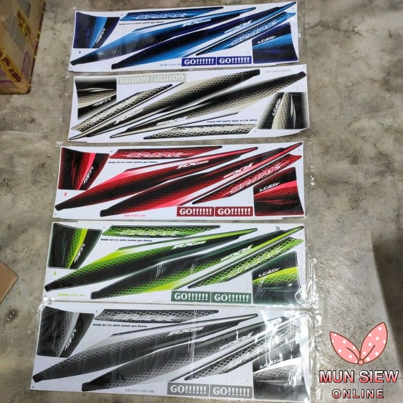 Stiker Sticker Body Stripe Cover Set (1) Yamaha Rx135 Lc135v1 Lc135 V1 135lc V1 | Shopee Malaysia