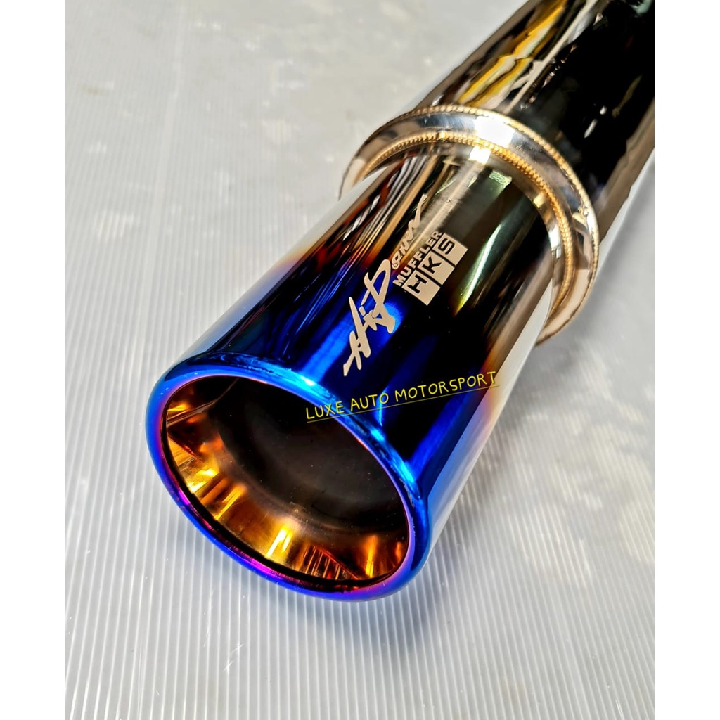 Exhaust SFlow Inlet 2.5 Outlet 4" HKS HIPOWER SportMuffler(Titanium ...