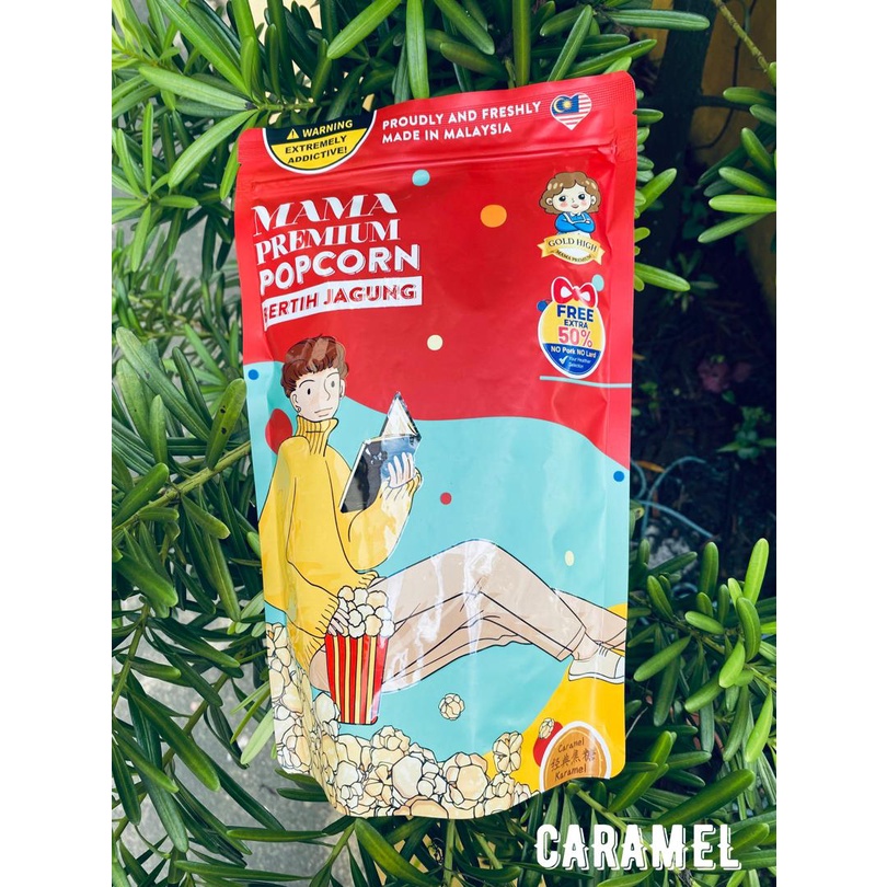 🔥MAMA Premium Popcorn🔥 [ Caramel] STOCK SEGAR【EXTRA 50g】Snacks | Shopee ...