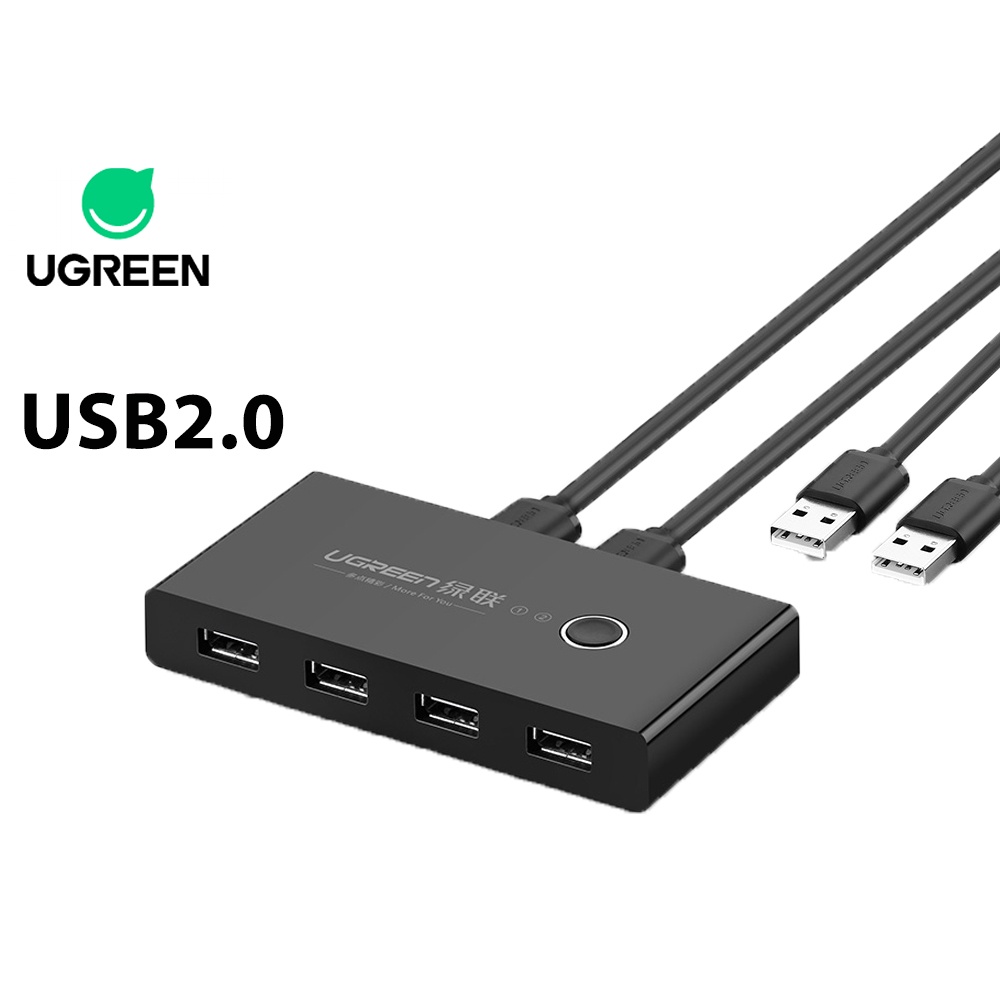 UGREEN USB 3.0 Switch Selector 4 Port 2 Computers Peripheral Adapter ...