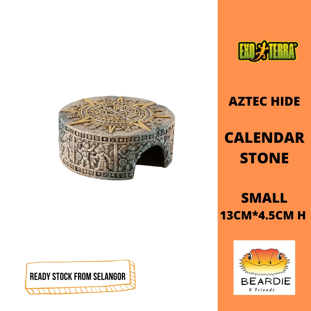 EXO TERRA AZTEC CALENDER HIDE OUT CAVE REPTILE SMALL (PT3165) | Shopee ...