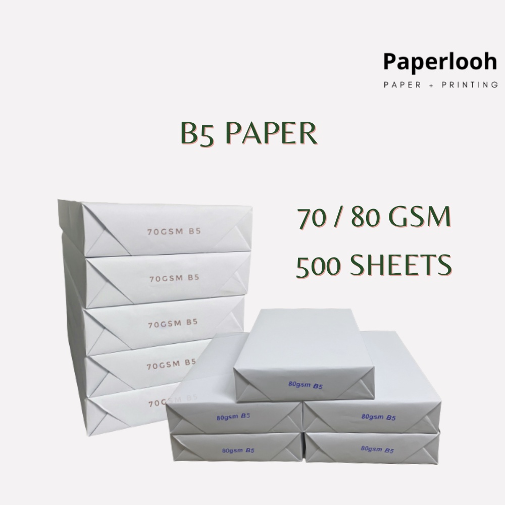 B5 Paper 70gsm/80gsm 500 sheets | Shopee Malaysia
