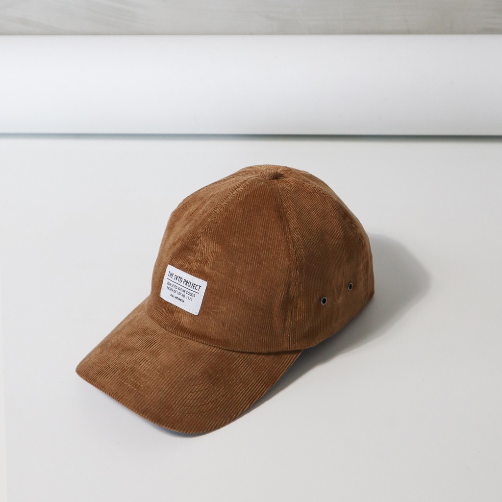 Svtd Raggot - Dark Brown Corduroy Polocap | Shopee Malaysia