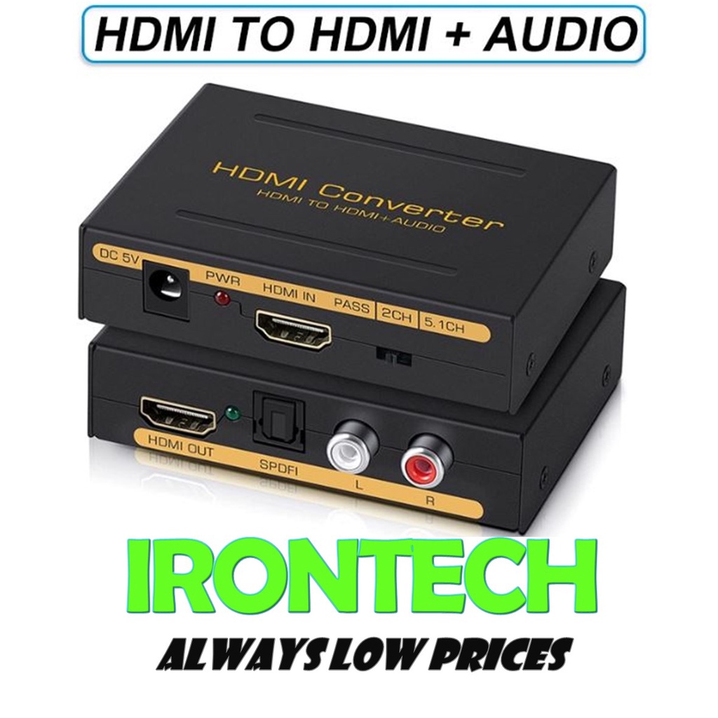 HDMI Audio Extractor Splitter 1080P HDMI to HDMI Audio Converter ...