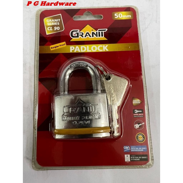 GRANIT Burglar Proof Pad Lock @50mm ( CL90 ) | Shopee Malaysia