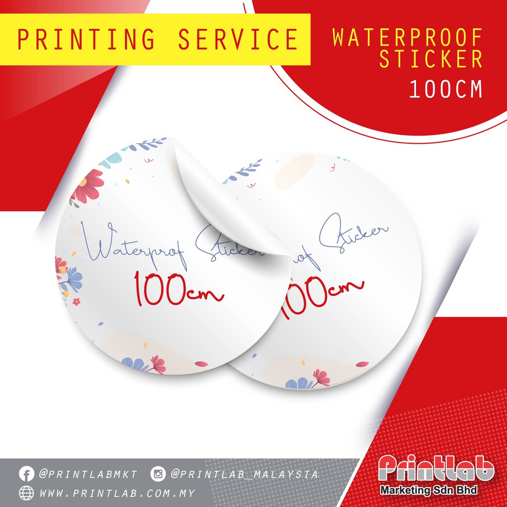 Waterproof Label Sticker Printing Service, Water Resistant Sticker ...