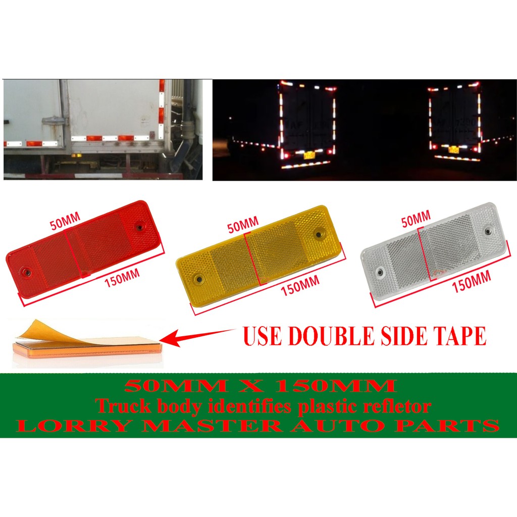 Truck body identifies plastic reflector FOR ALL LORRY TRUCK VAN CAR ...
