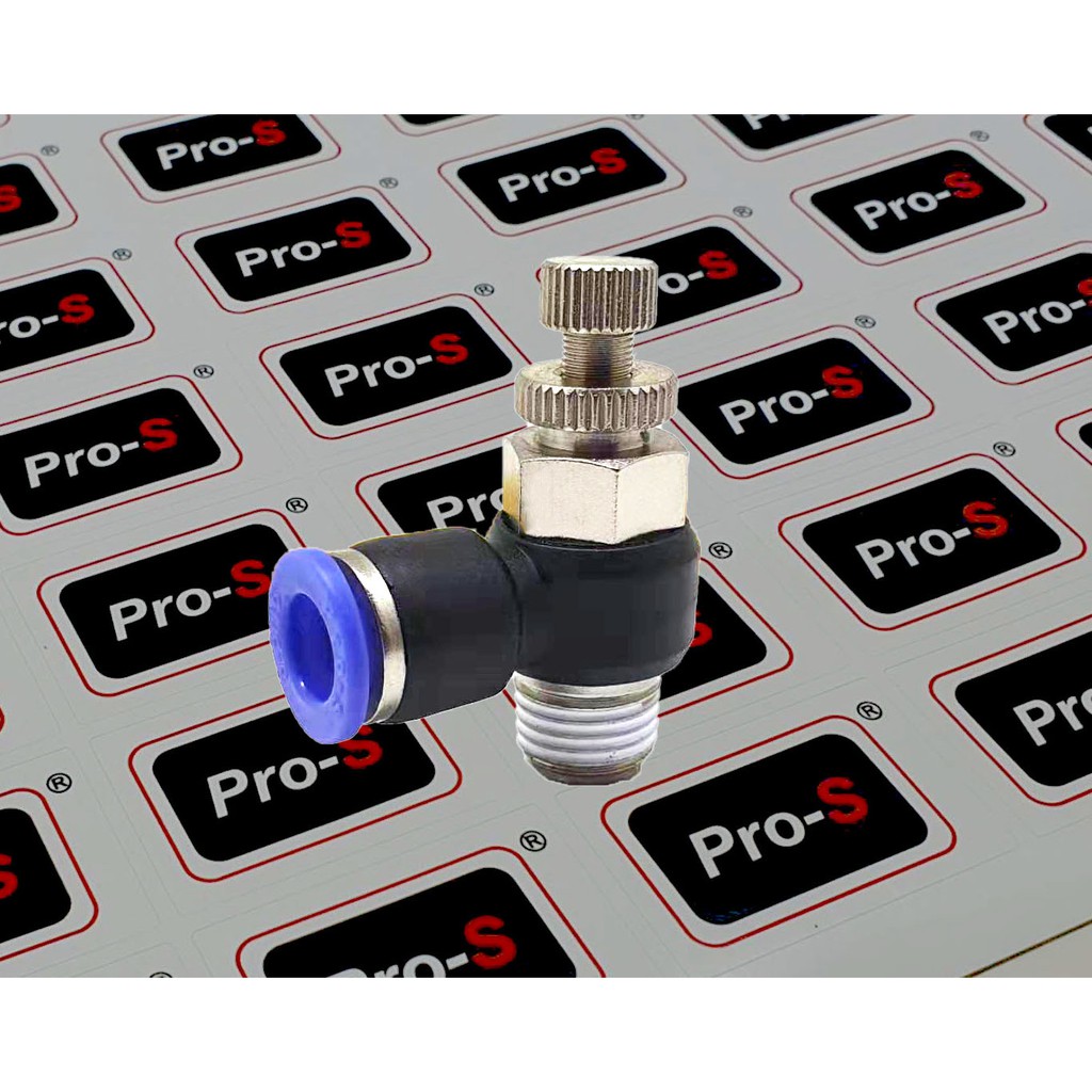 Pro-S NSE 06 - 01 Pneumatic Speed controller Tube OD 6 mm x Thread size ...