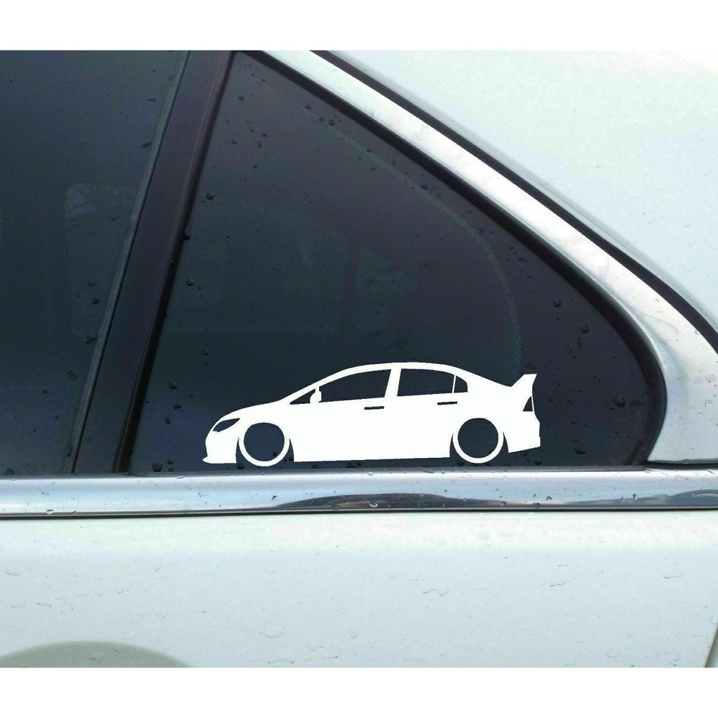 🔥Lowered Honda Civic FD Civic 8th Gen JDM Window Sticker 2pcs | Shopee ...