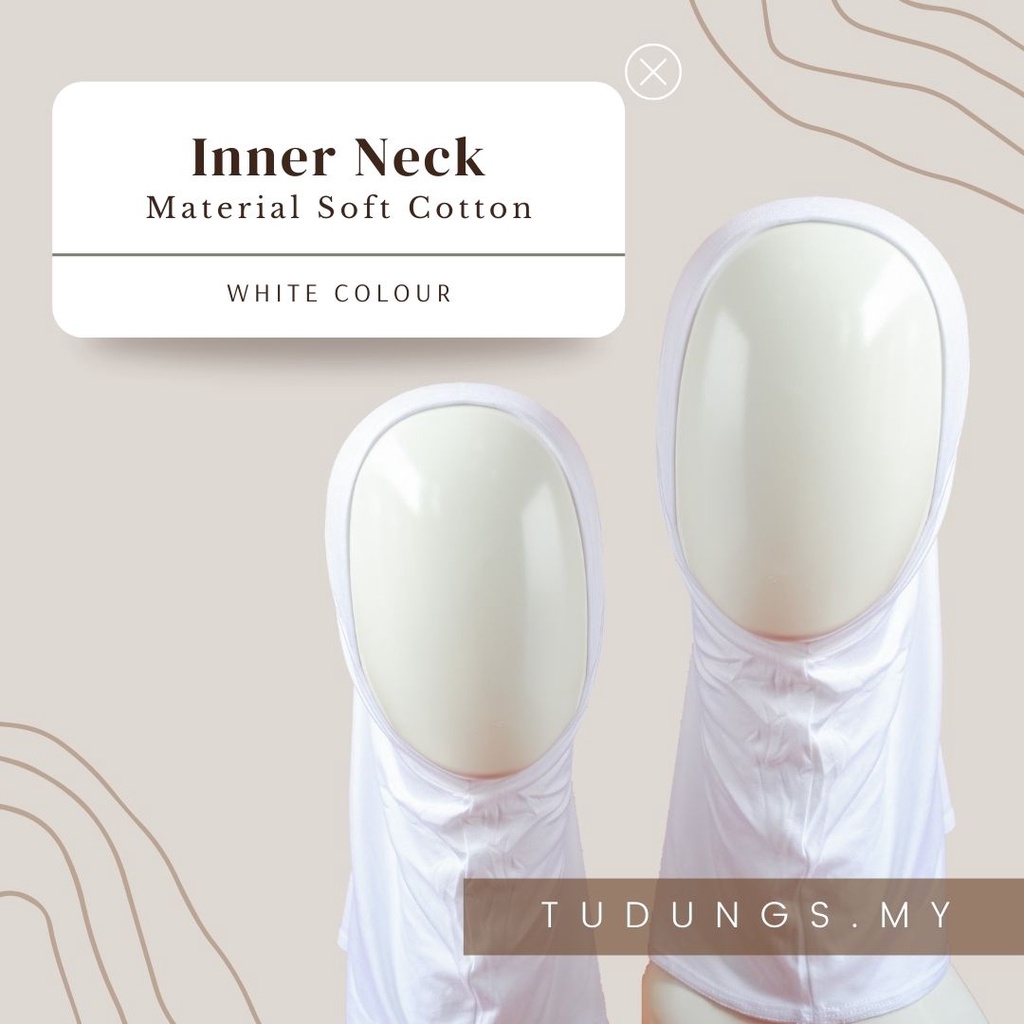 𝐖𝐇𝐈𝐓𝐄 𝐈𝐍𝐍𝐄𝐑 𝐍𝐄𝐂𝐊 | INNER NINJA | Shopee Malaysia