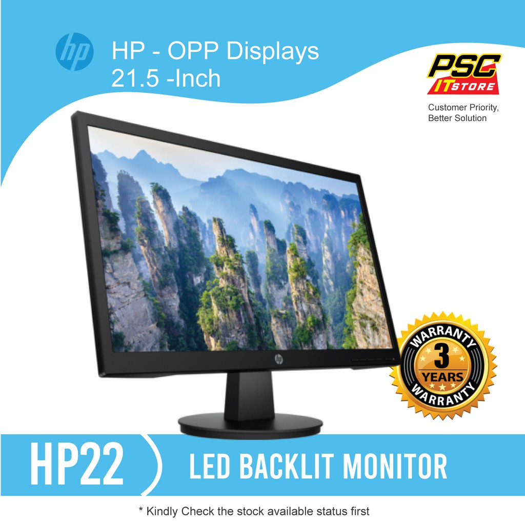 HP V22 21.5-inch LED Backlit Monitor (9SV79AA) | Shopee Malaysia
