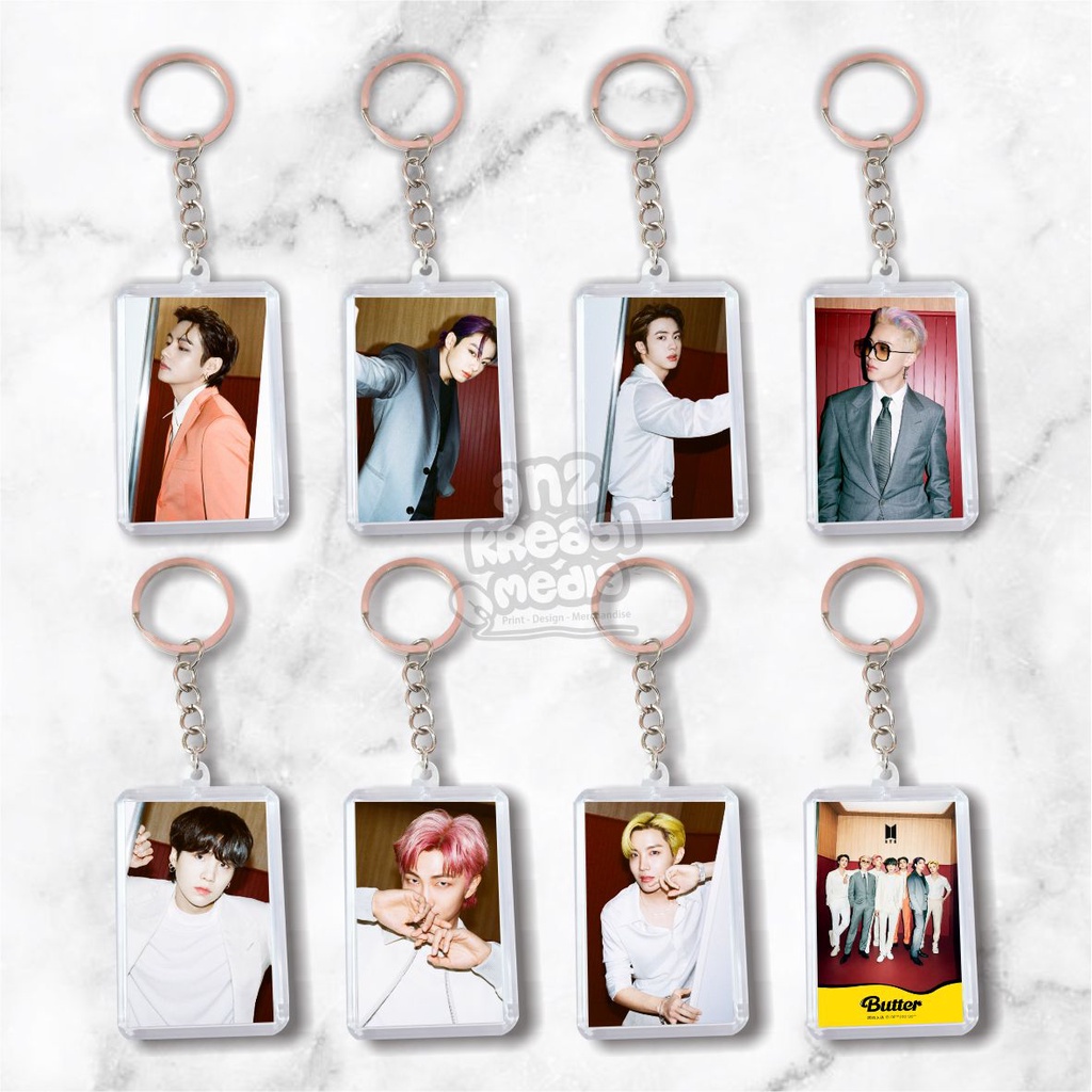 GANTUNGAN Acrylic KEYCHAINS - BTS BUTTER VER 1 | Shopee Malaysia