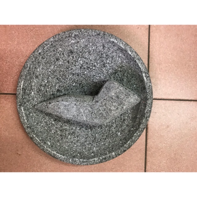 LESUNG GESEK BATU ORIGINAL SIZE 20CM | Shopee Malaysia