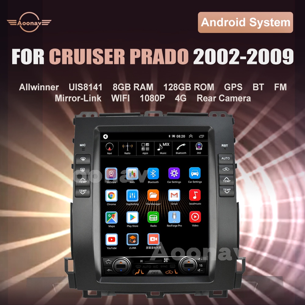 Car Radio for Lexus GX470 Car stereo multimedia player For Toyota Land ...