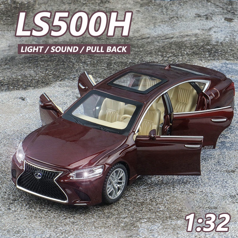 【RUM】1:32 Scale LEXUS LS500H Alloy Car Model Light & Sound effect ...