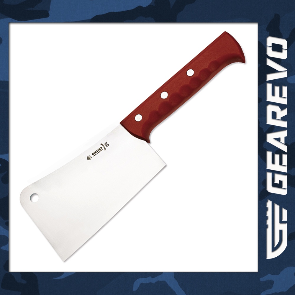 Giesser 7 inch Cleaver/Chopper/Kitchen Knife With Red POM Plastic ...