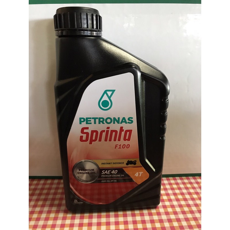 OIL PETRONAS SPRINTA F100 SAE 40 4T PREMIUM ENGINE OIL. ORIGINAL ...