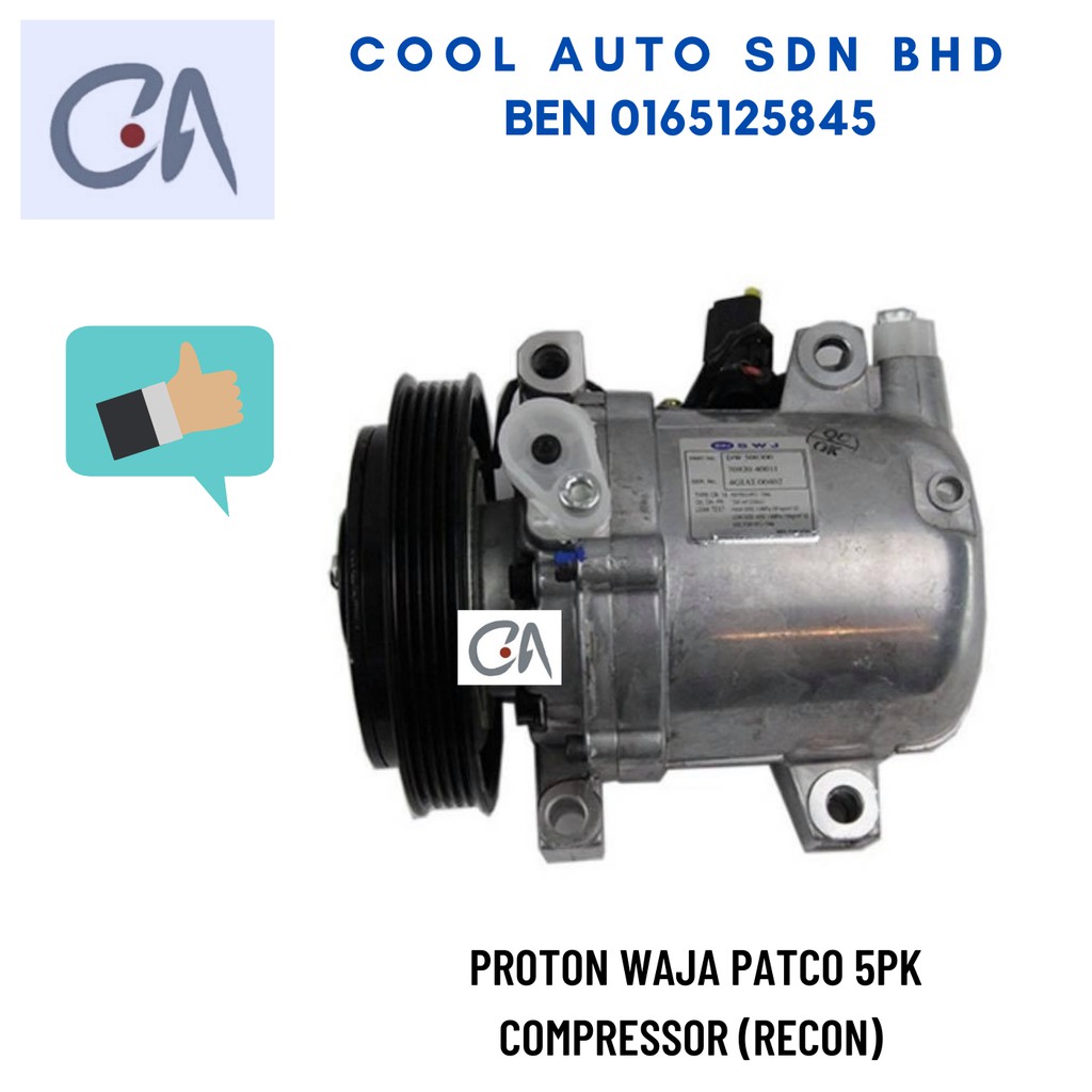 PROTON WAJA PATCO 5PK COMPRESSOR (RECON) | Shopee Malaysia